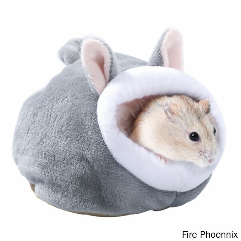 Хлопковое гнездышко для маленького домашнего хомячка, серое