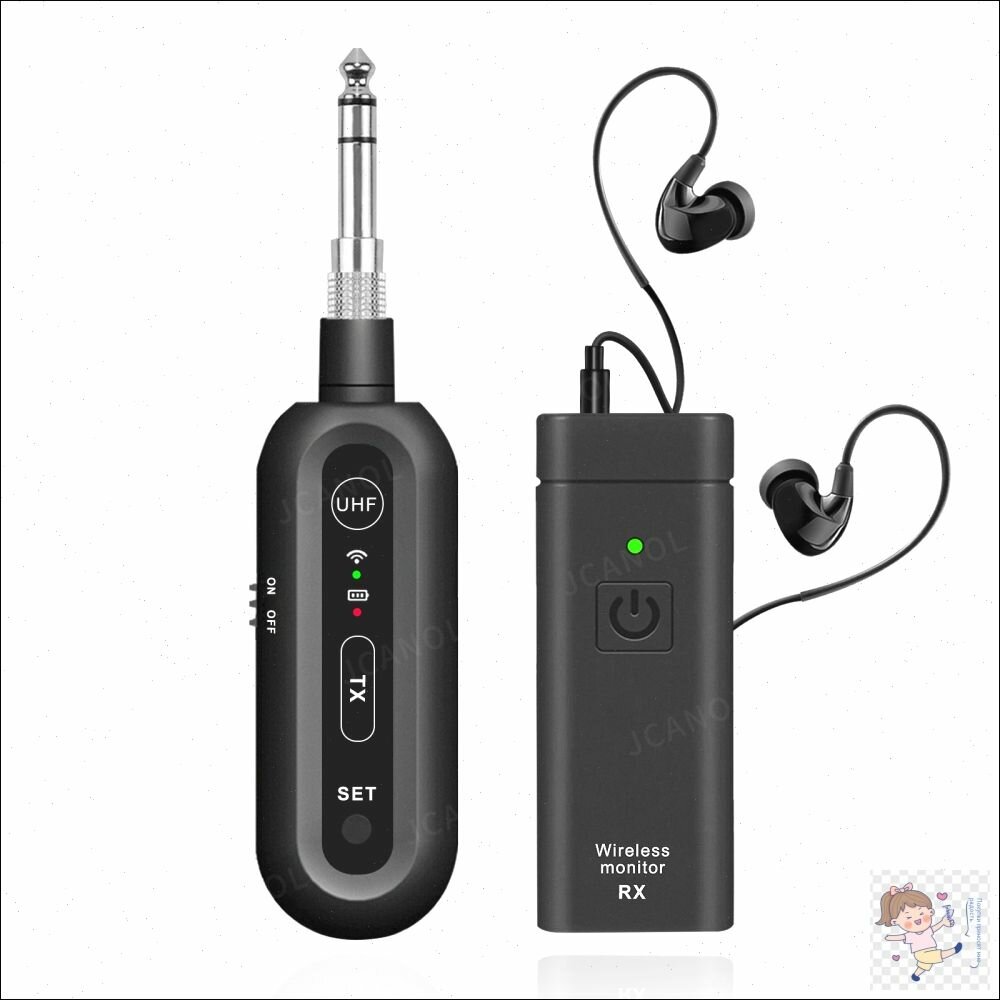 UHF Беспроводная система ушных мониторов164 фута для студии, группы, живых выступлений