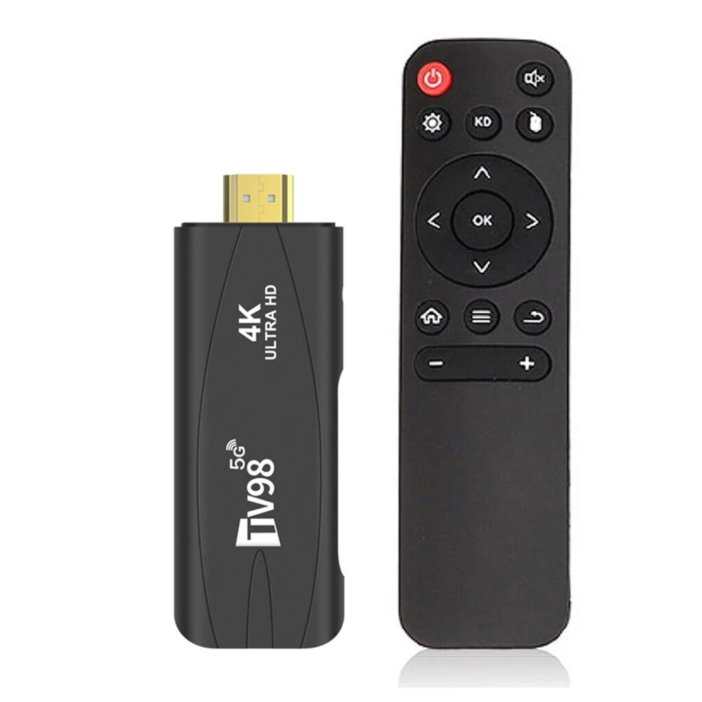Операционная система Mini TV Stick TV98 Internet Интернет-приставка 2.4G / 5G Потоковое Устройство для Универсального Использования В домашних развлечениях