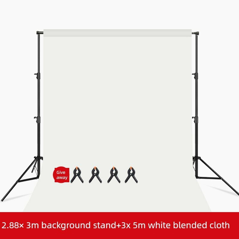 2.88* 3m Фотостойка для фона 2.6x2м, телескопическая портативная мобильная стойка для фотостудии, реквизит для