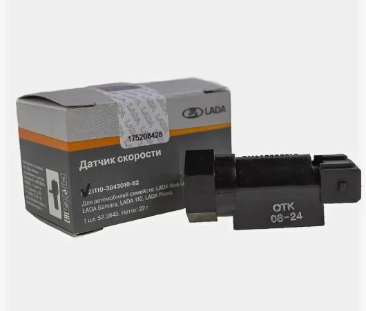 Датчик скорости ВАЗ 2105, 2106, 2107, 2108, 2110, 2112, 2114, 2115, 21214 (инж) прямоуг. разъем/6-имп