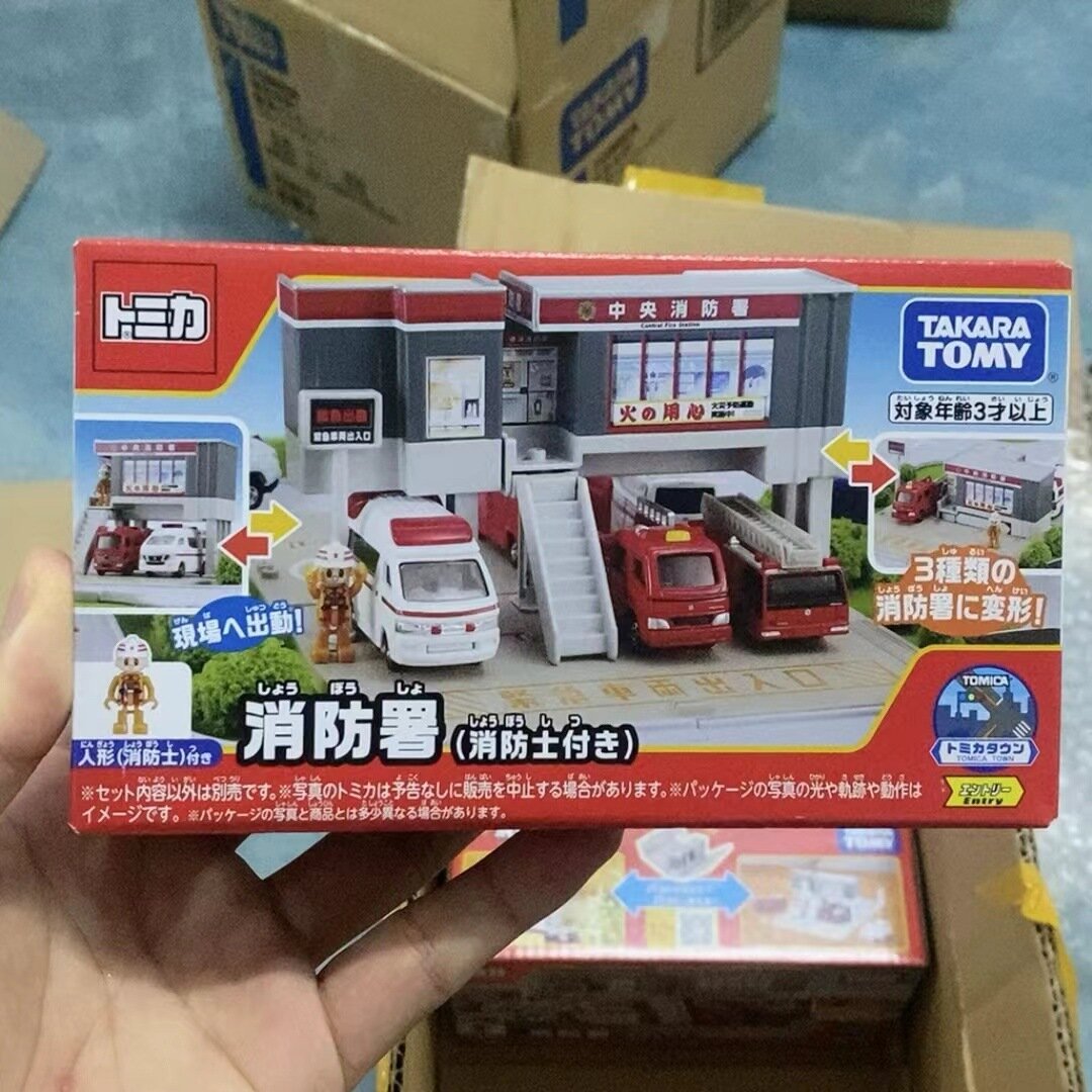 Набор сцен для автомобилей TOMY Domeka Town Series из сплава, игрушка для попкорна Disney