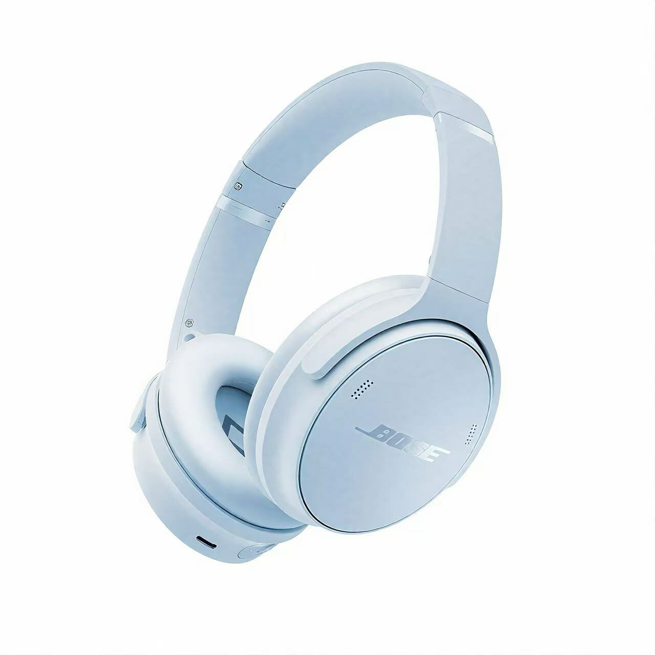 Беспроводные наушники Bose QC45, с шумоподавлением, оголовье, голубые, Bluetooth