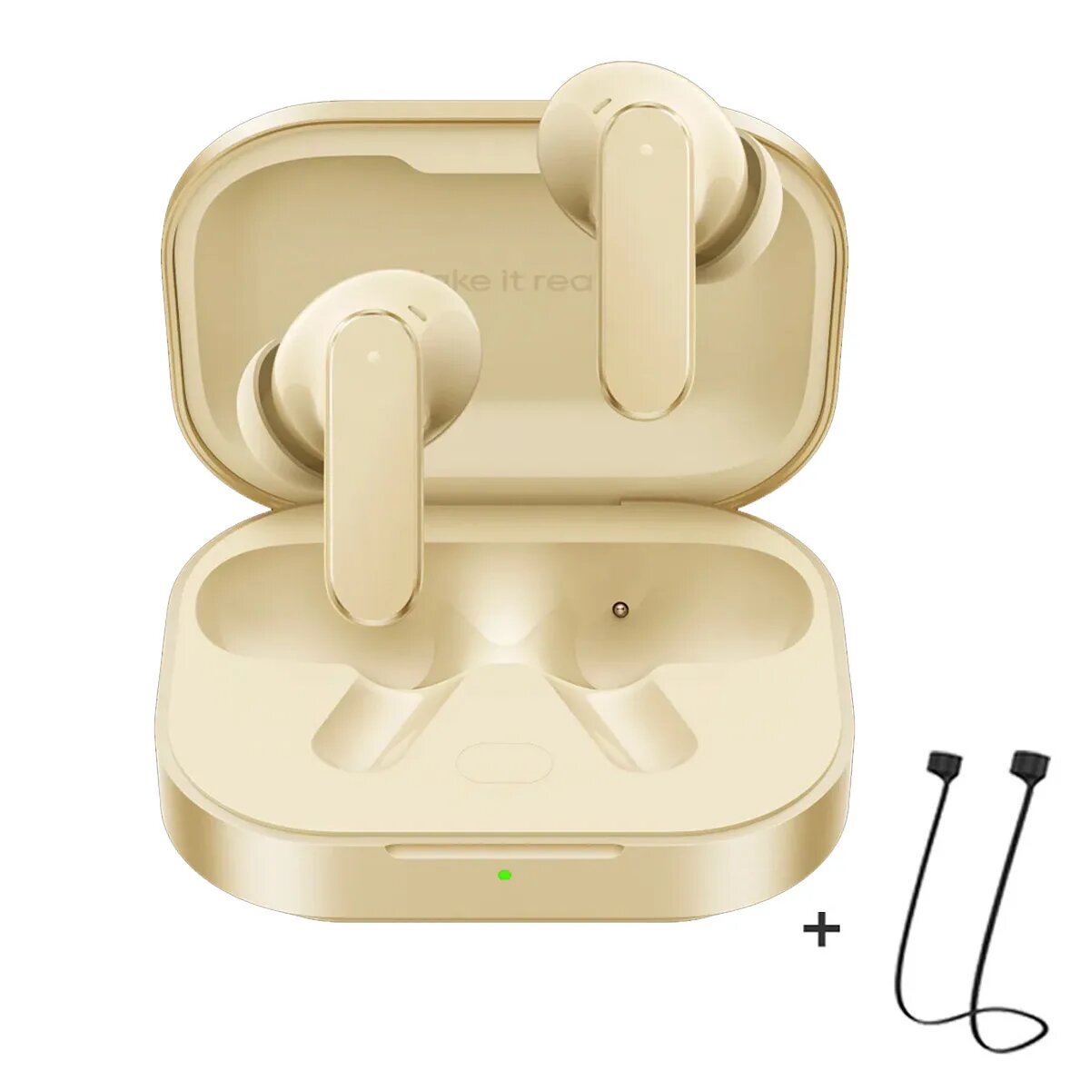 Realme Buds Air8 Gold, наушники с шнурком