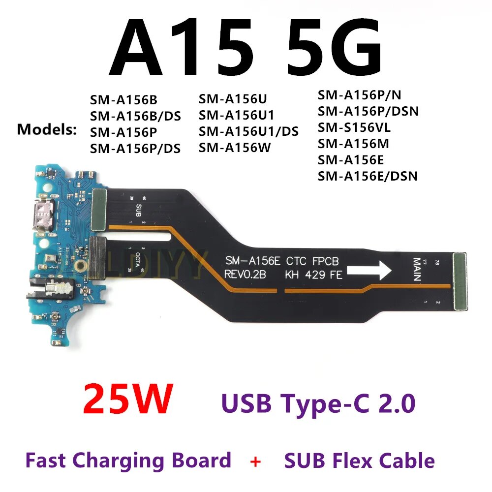 Плата зарядки Samsung Galaxy A15 5G (SM-A156) USB Type-C 2.0