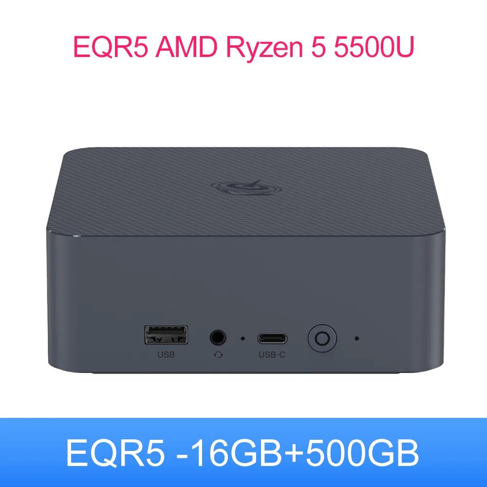 Beelink EQR6 Мини-ПК AMD Ryzen 5 24 ГБ SSD 500 ГБ EQR5 5500U-16GG500G