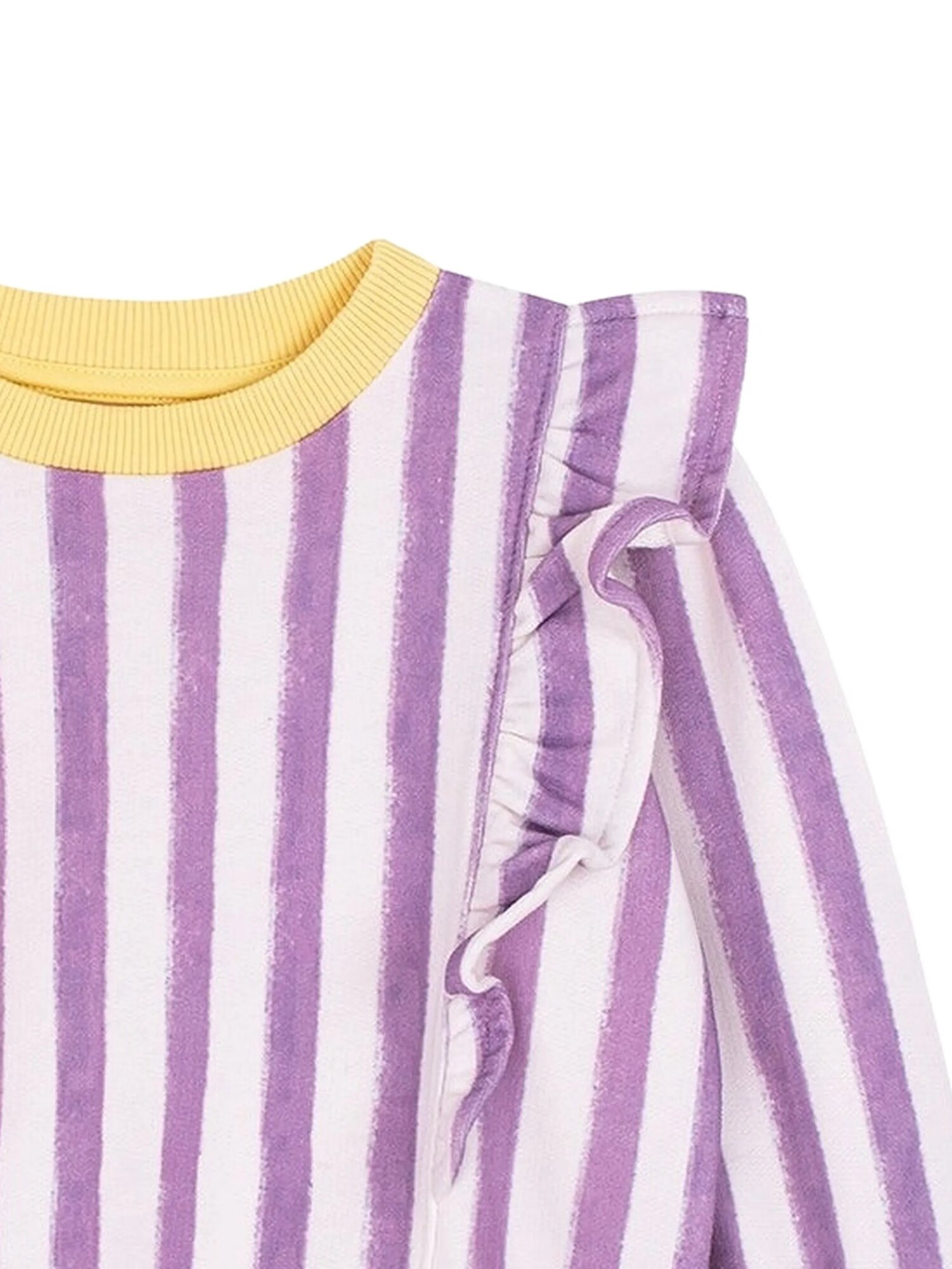 Толстовка favorite people. Spritz ruffled striped sweatshirt, размер 10 лет, фиолетовый — фото 1