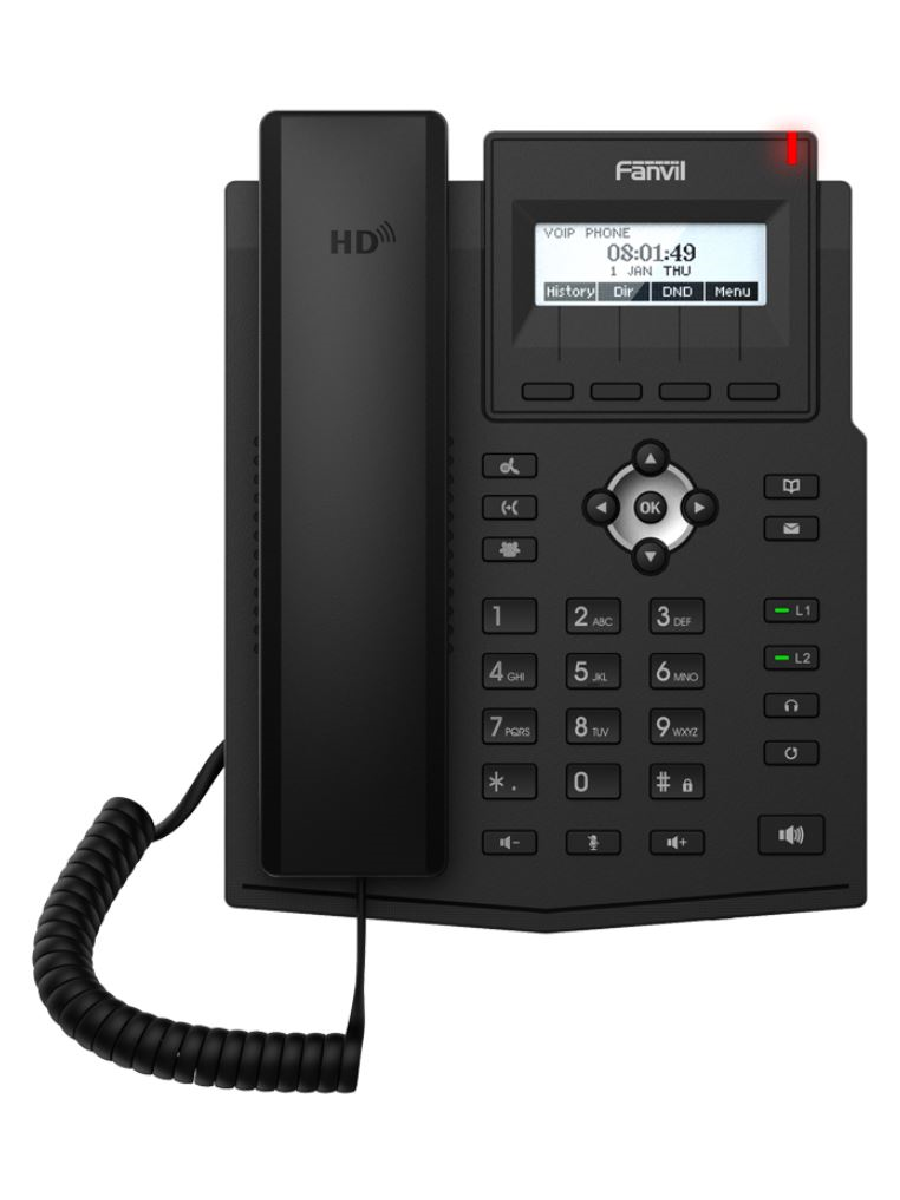 Телефон VoiceIP Fanvil X1SP 2 аккаунта SIP, G722, Opus, Ipv-6, книга на 1000 записей, блок питания