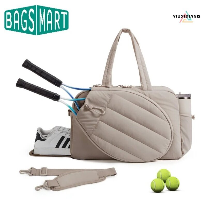 Эксклюзивная теннисная сумка BAGSMART из полиэстера, коричневый цвет