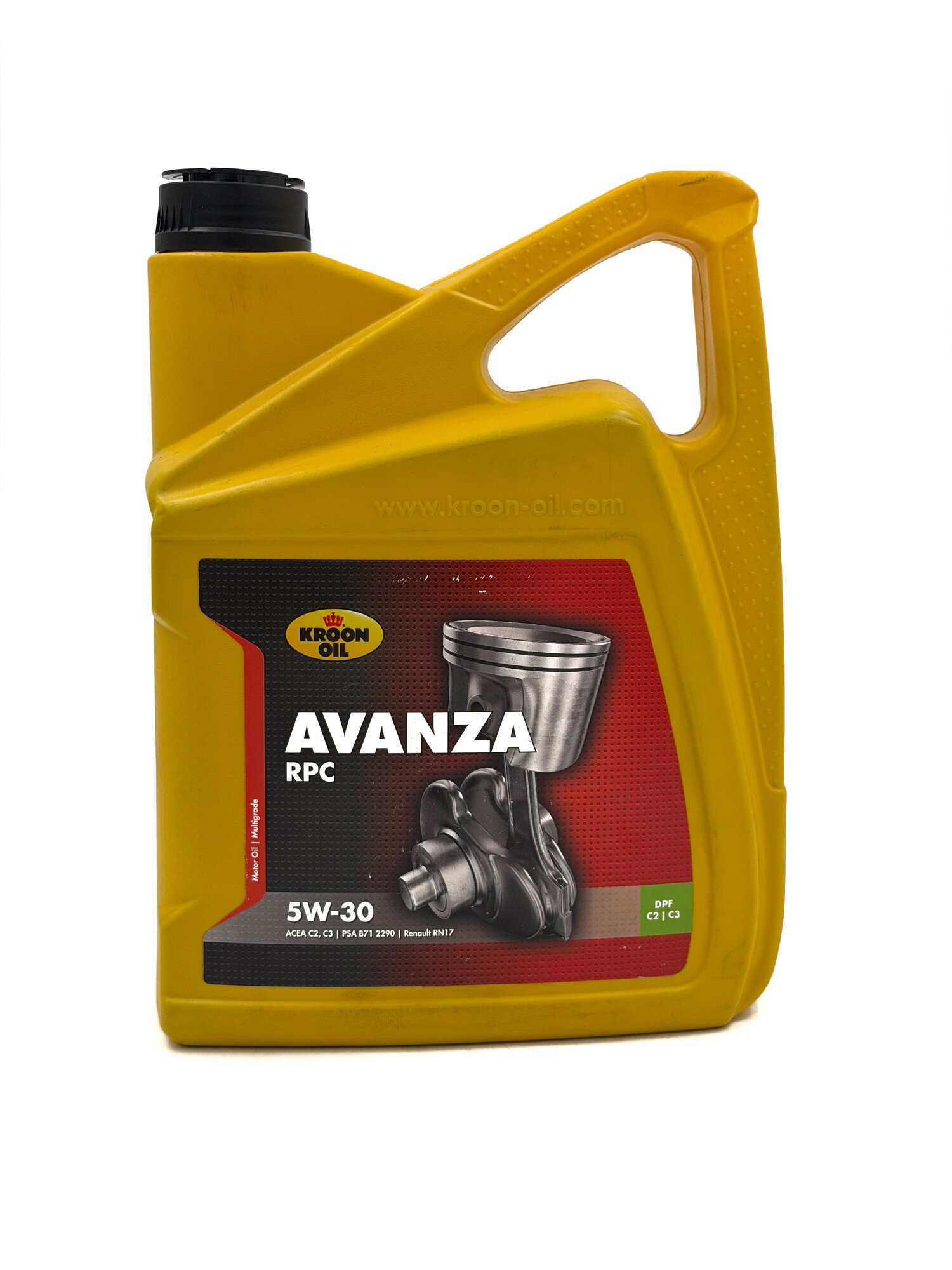 Масло моторное Kroon-Oil Avanza RPC 5W-30 C2/C3, 5 литров, синт