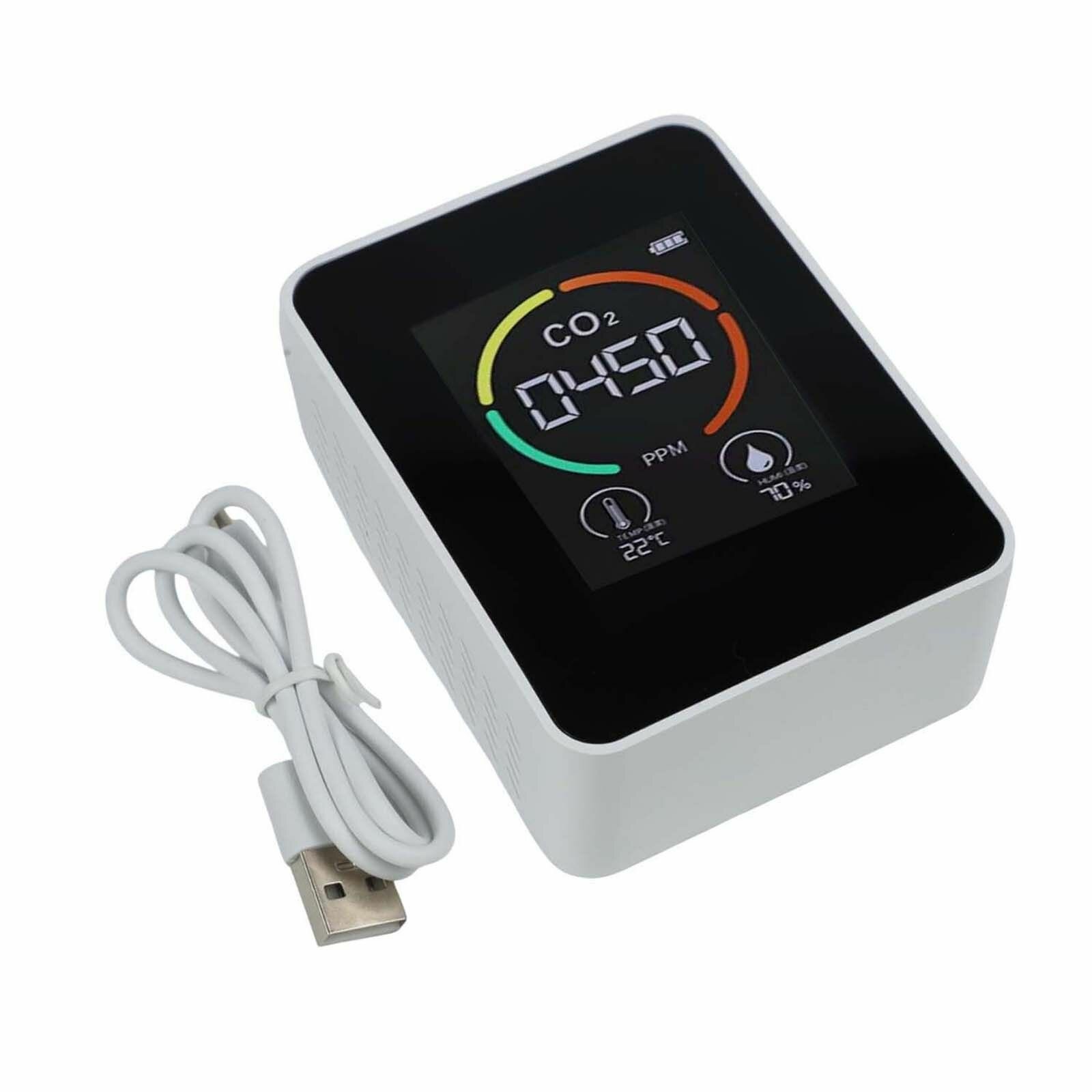 Датчик Температуры и Влажности Углекислого Газа Домашний Монитор Качества Воздуха В помещении
