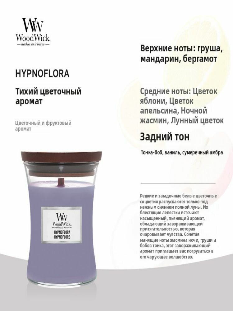 Ароматическая свеча для украшения мебели "Умиротворяющий цветочный аромат", 11.4см х 9.8см , 275г