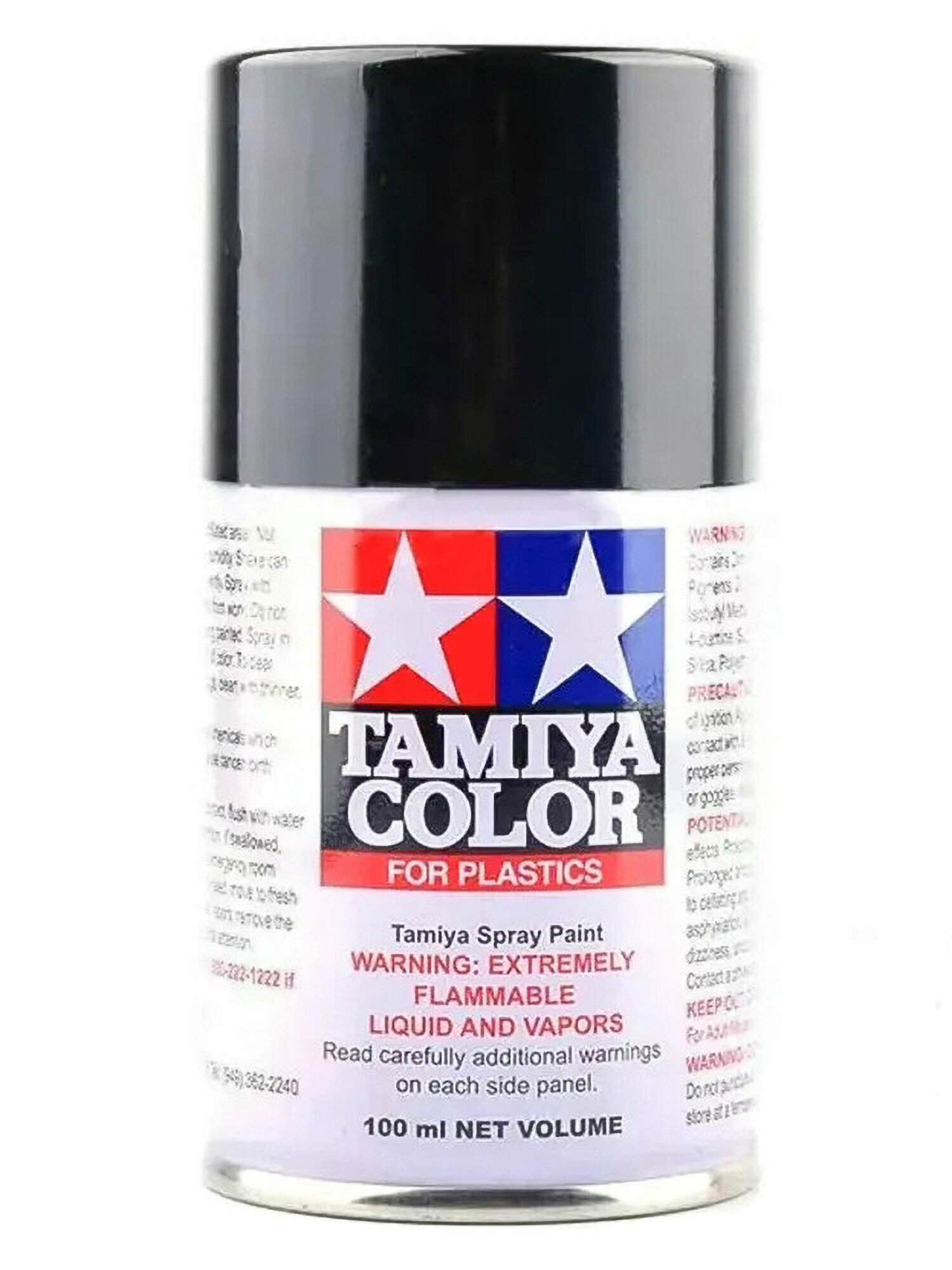 Краска лаковая аэрозольная Tamiya Color Lacquer TS-14 Gloss Black 85014 черная глянцевая, 100 мл