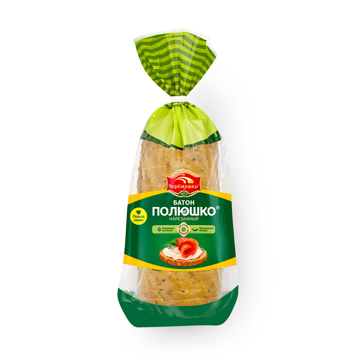 Батон "Черемушки", в нарезке, пшеничный, с добавками, 300 гр