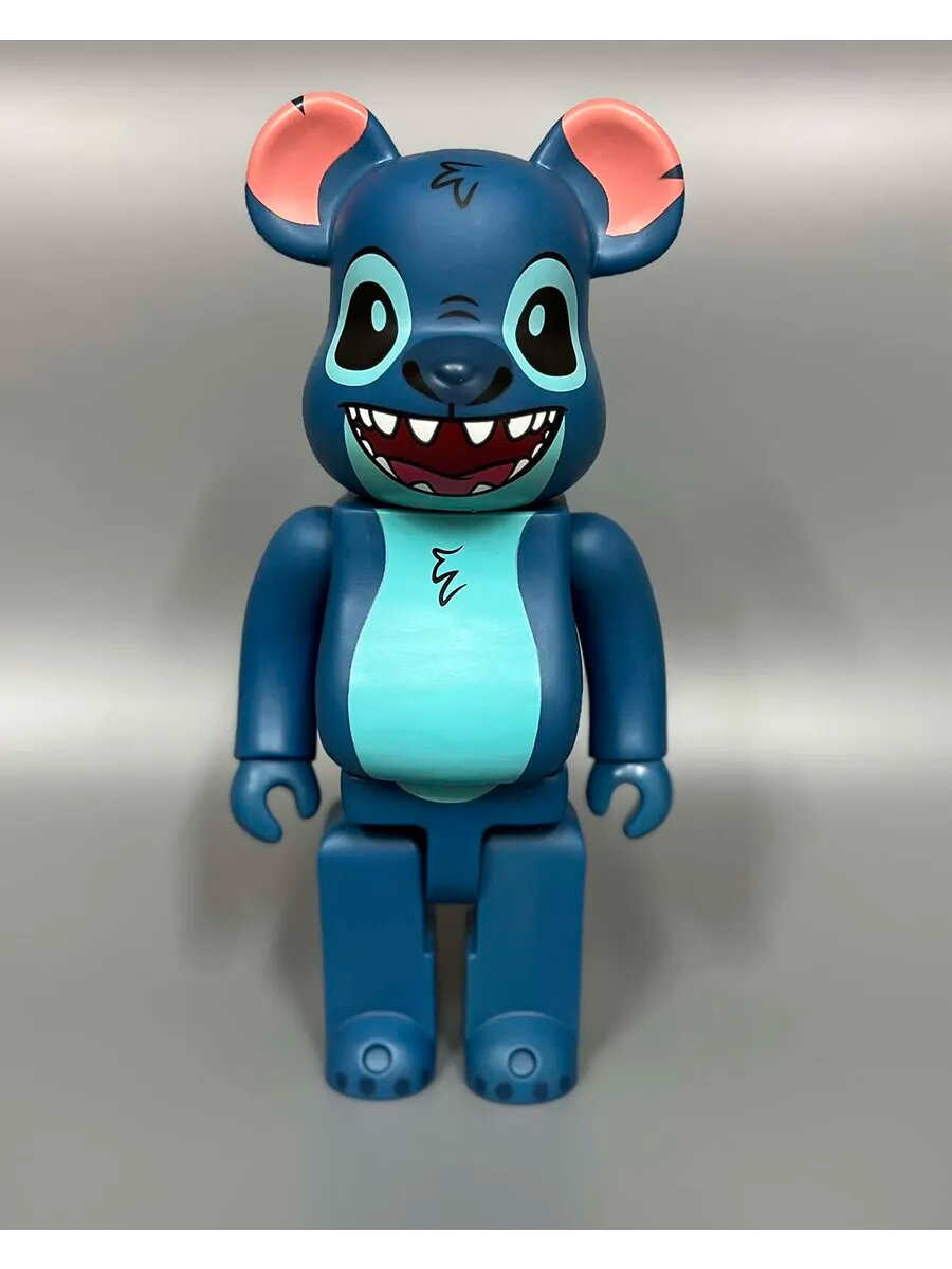Bearbrick, статуэтка/фигурка, для интерьера, Стич, пластик, 28 см