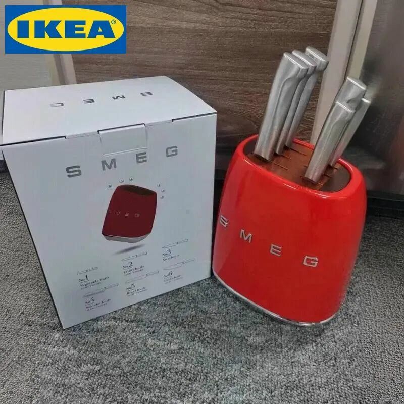 Ретро-подставка для ножей SMEG