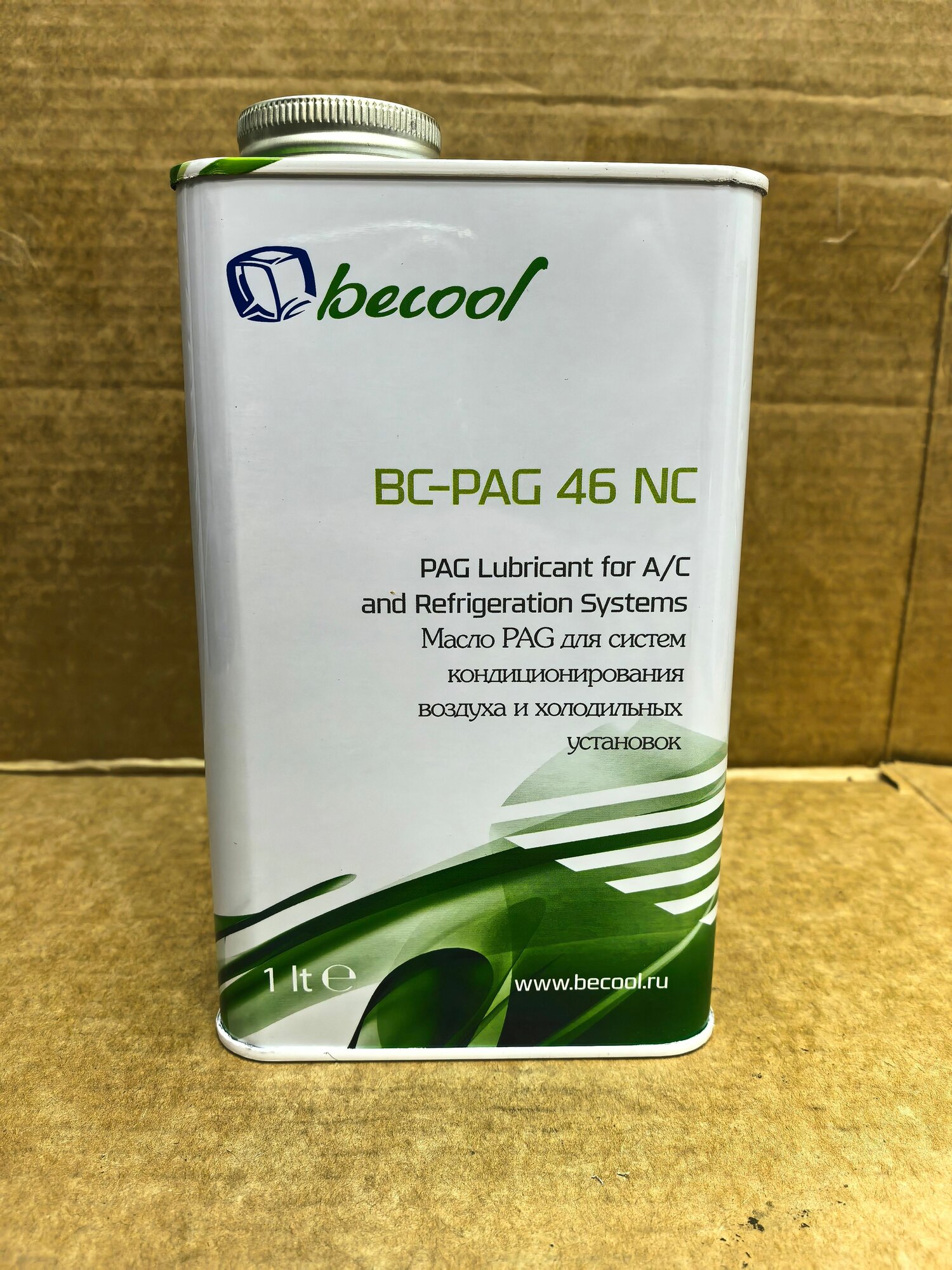 Масло для авто кондиционеров Becool PAG 46, жестяная банка, емкостью 1 литр.