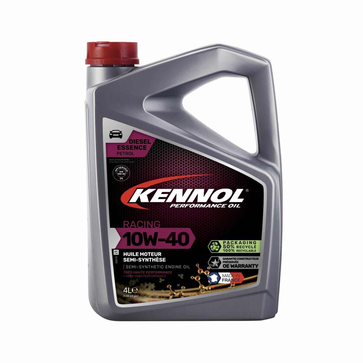 Масло Моторное Kennol Racing 10W-40, 4Л.(Kennol 193414)