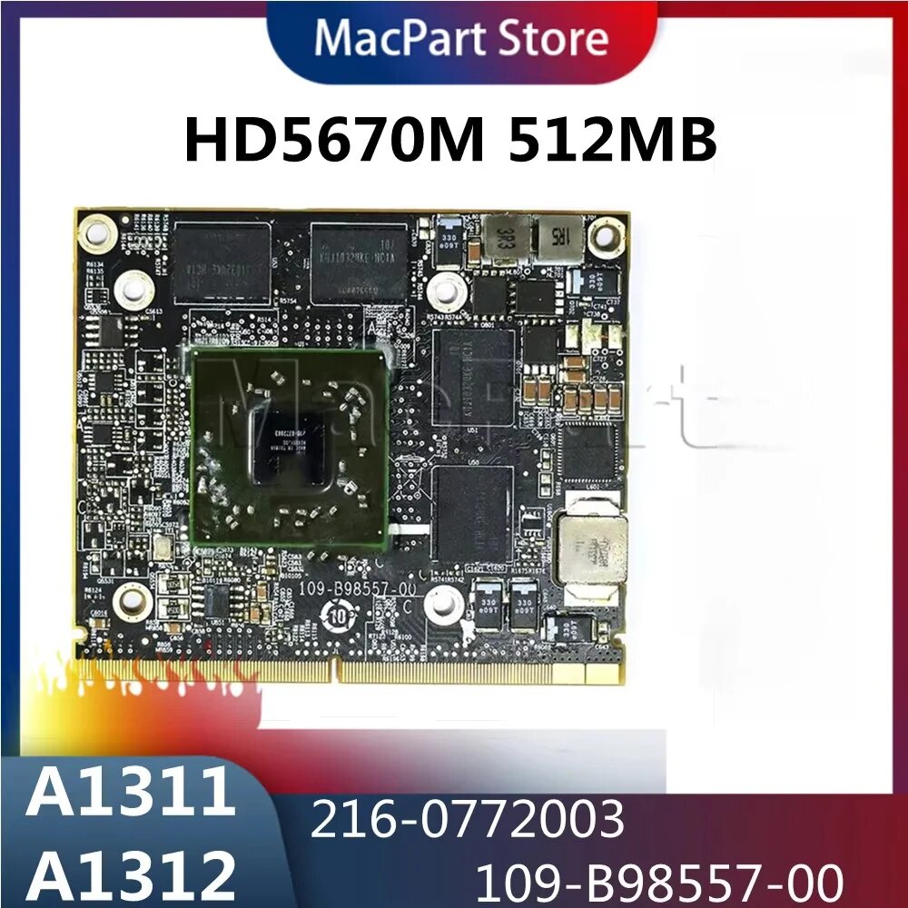 Видеокарта Radeon HD 5670 512 МБ для iMac 2010