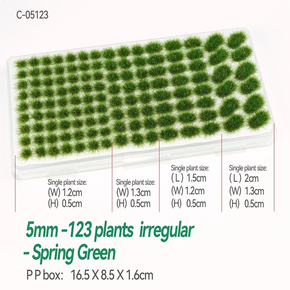 Трава для диорамы Spring Green 2, 123 шт, 5 мм