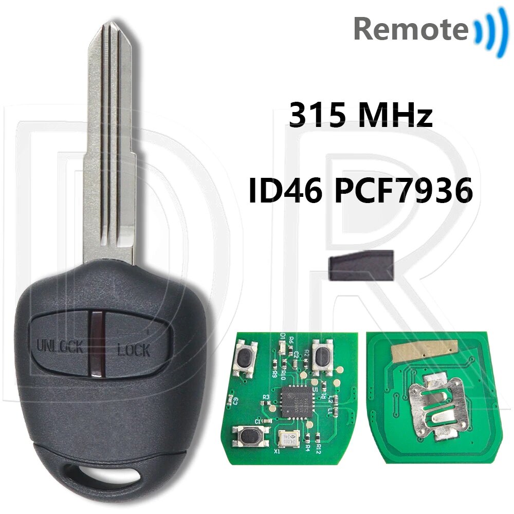 Ключ авто Mitsubishi 315MHz ID46 PCF7936, MIT11, цвет 2