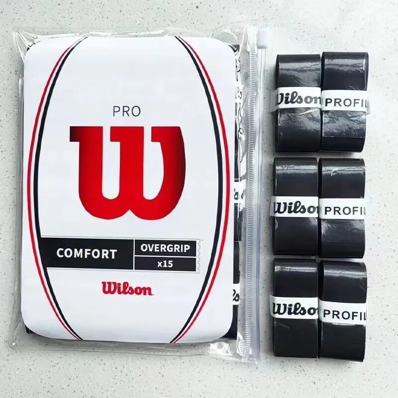 Wilson Pro Overgrip Comfort Намотка для теннисной ракетки черного цвета, 15 штук в упаковке