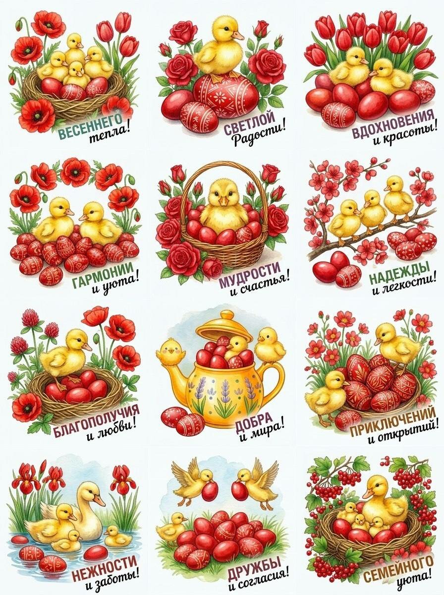 Водорастворимая картинка для мыловарения "На Пасху" А4.