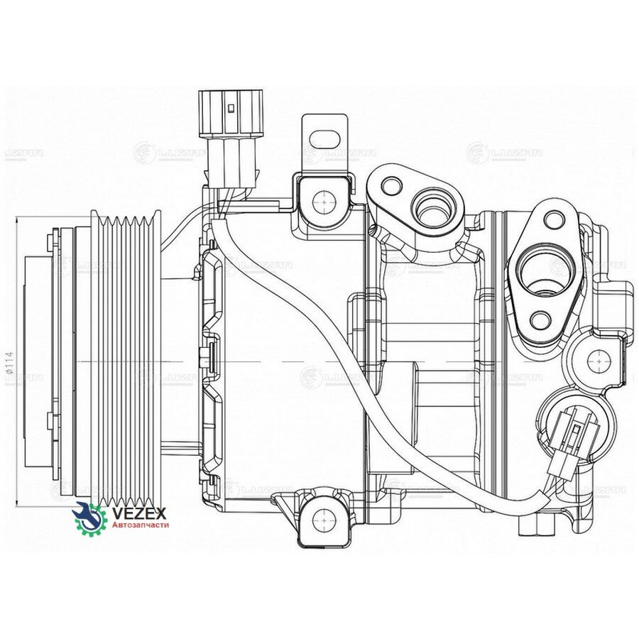 LUZAR LCAC0809 Компрессор кондиционера