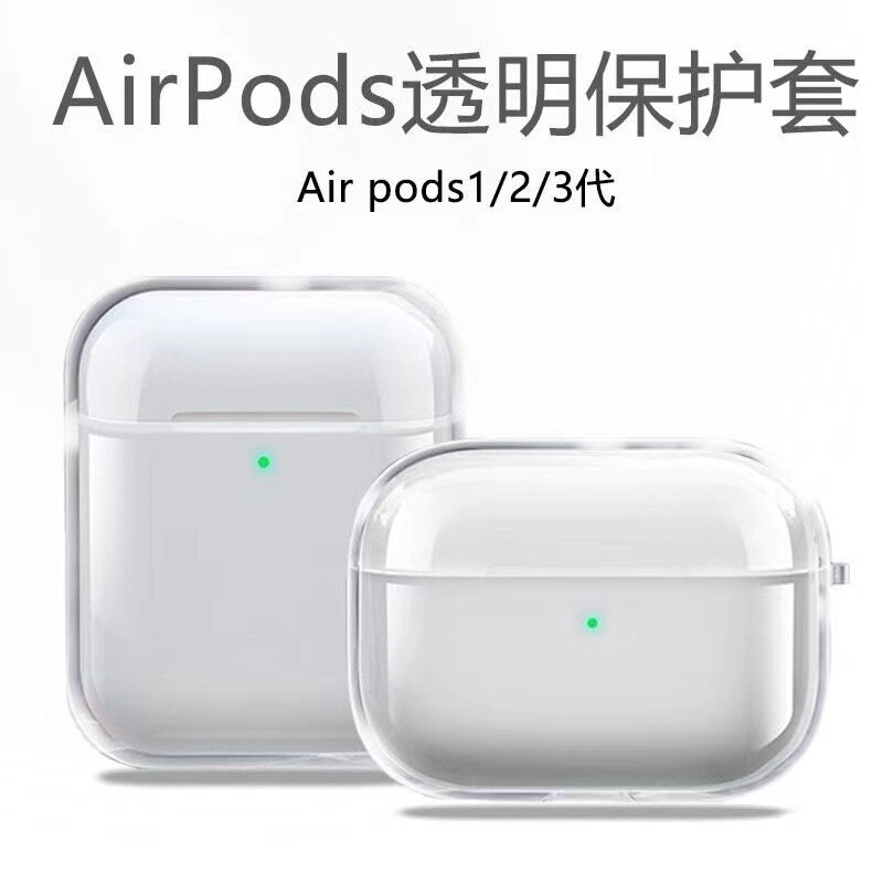 Прозрачный ТПУ чехол для Apple AirPods 4-го поколения — прозрачная защитная накладка для беспроводных наушников