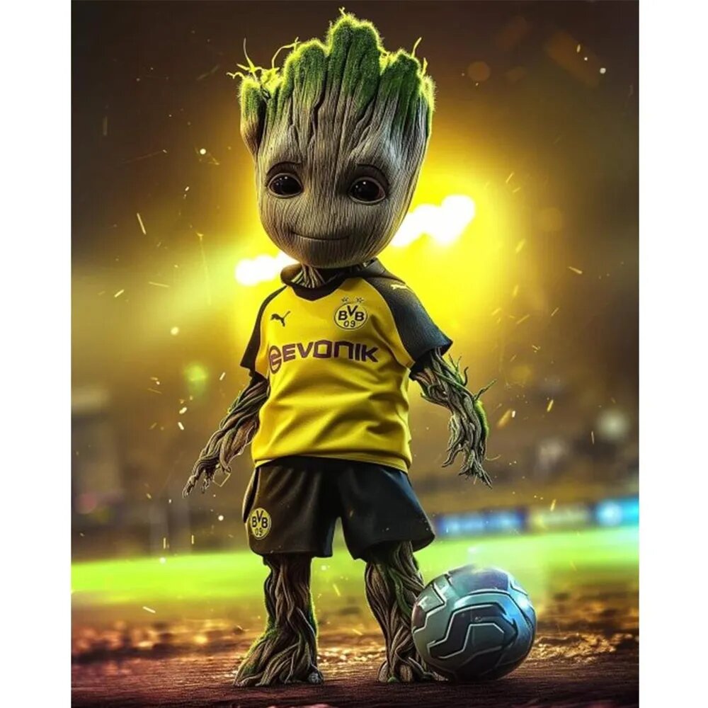 Диамантная картина Грюнт Боруссия Дортмунд 40 50 см, 5D, из смолы