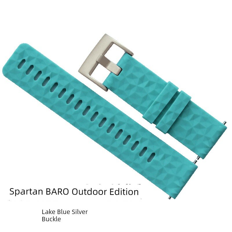 Спортивные часы Suunto Spartan BARO с синим резиновым ремешком и серебристым браслетом