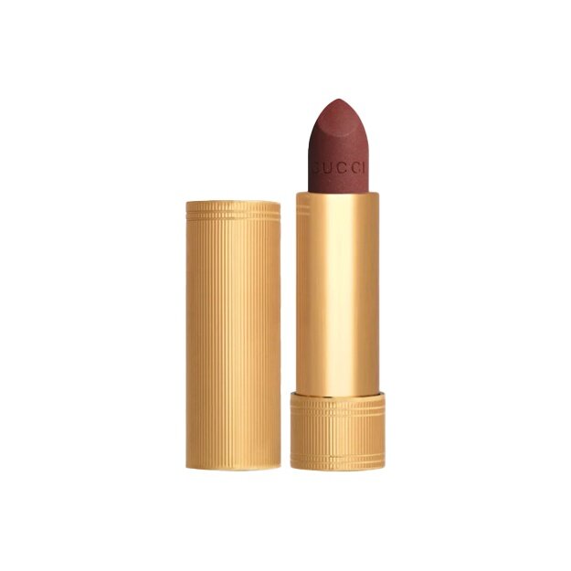 Помада женская GUCCI Pleuche, оттенок #519 Pauline Dark Red, в золотом тубусе, 4975670