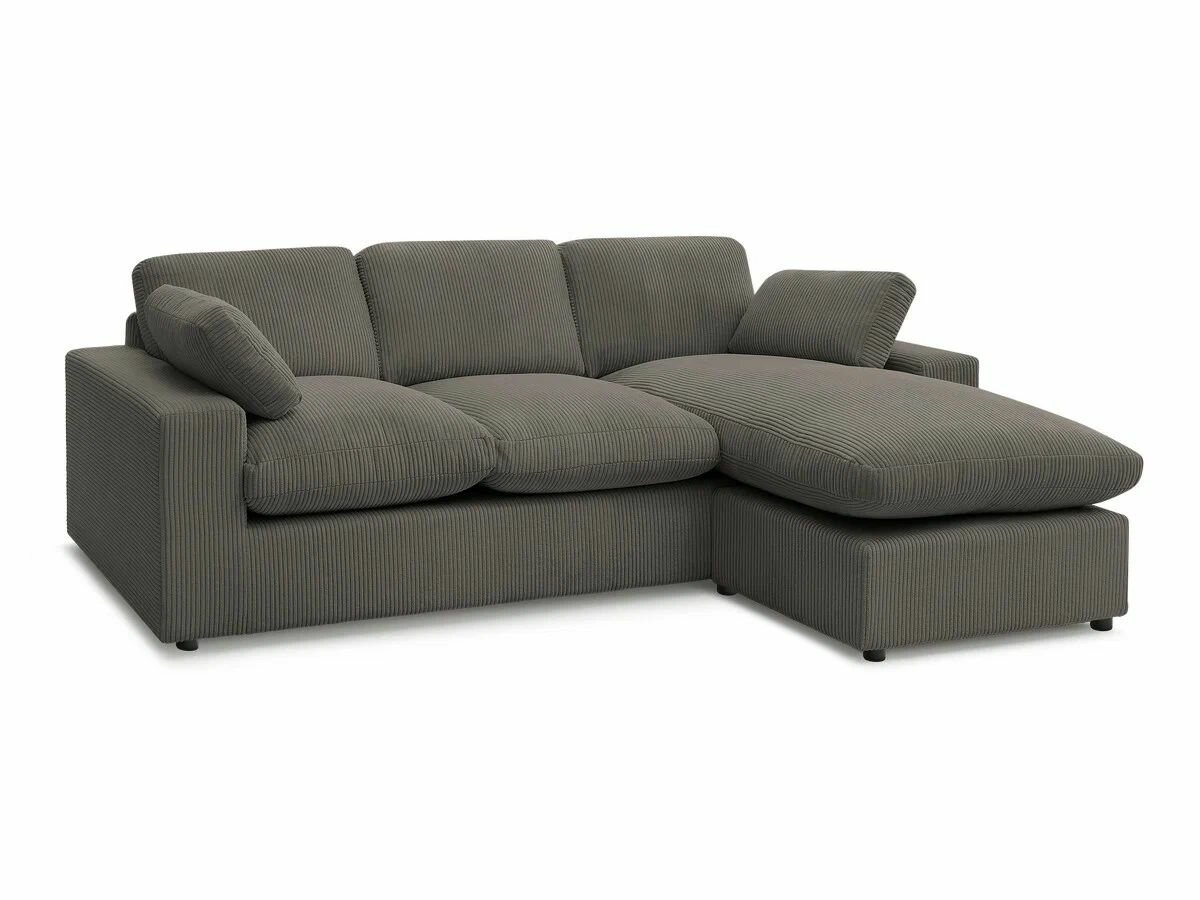 Белаир вельветовый компактный двусторонний угловой диван