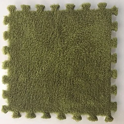 Модульная ПВХ плитка, Флокирование, 300 х 300, 10 штук, Зеленая фасоль30cm*30cm*1cm
