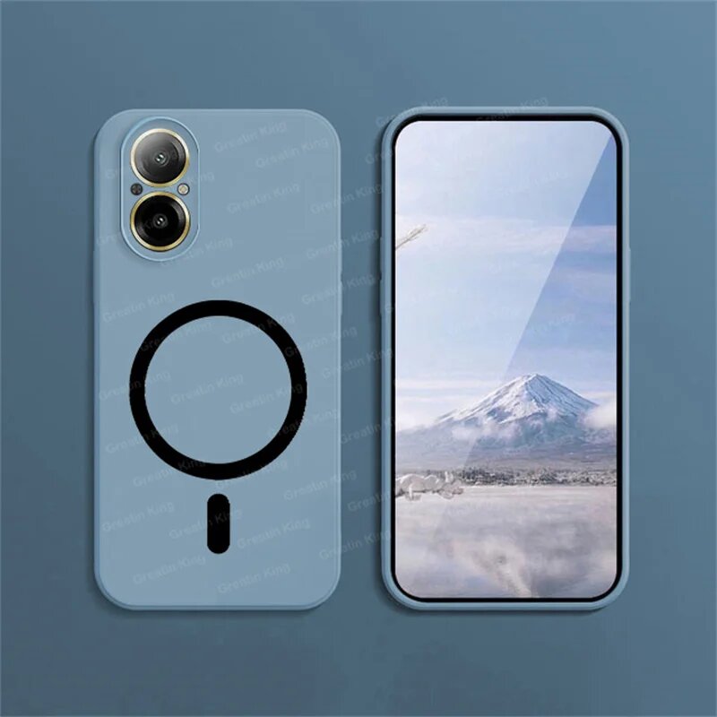Магнитный мягкий чехол из ТПУ Realme C67 4G / Realme C67