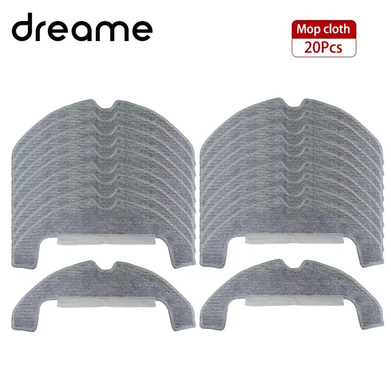 Аксессуары для Dreame D10 Plus Gen 2 Серый, 20 Mop Cloths