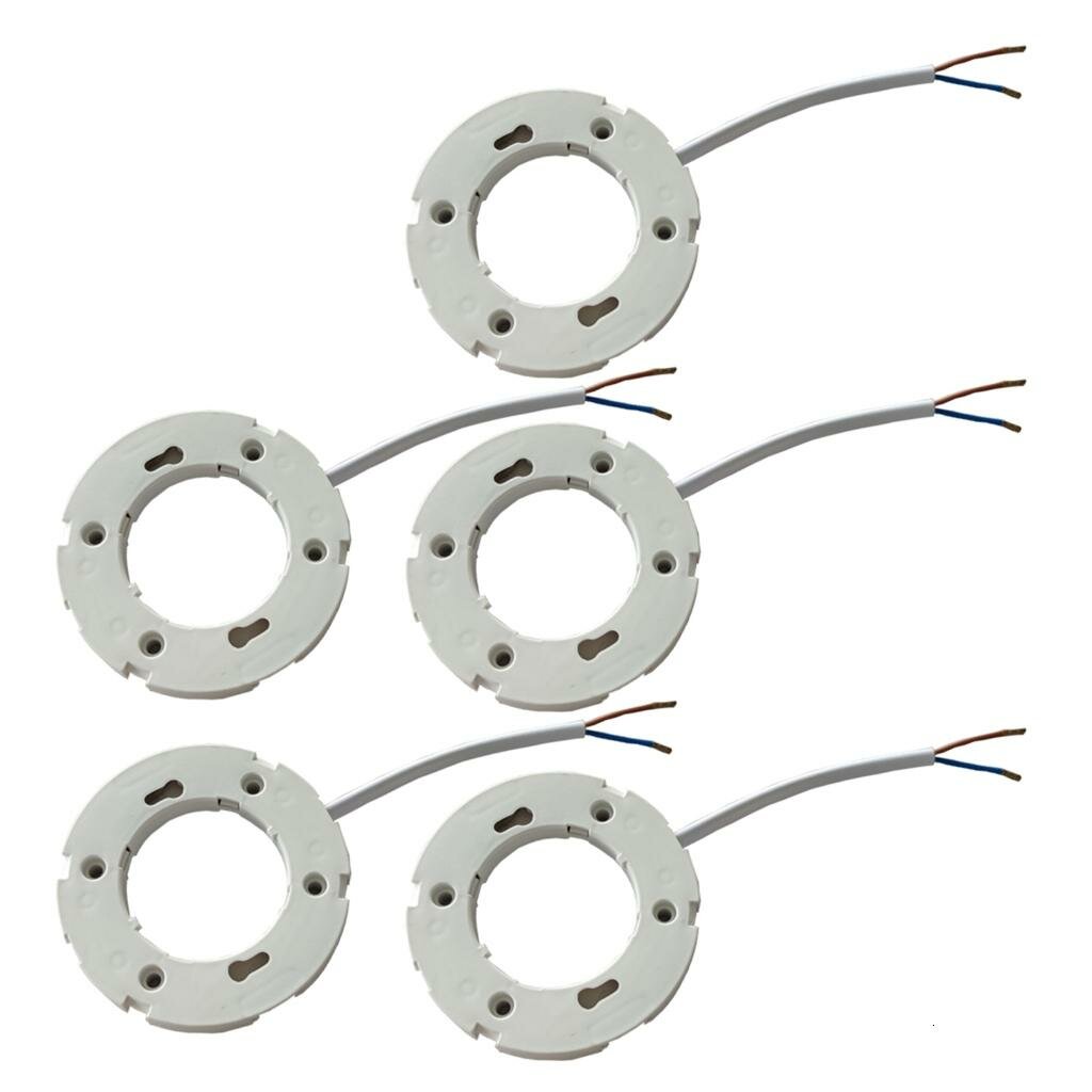 Пластиковый термостойкий патрон для лампы (5 шт.), Белый