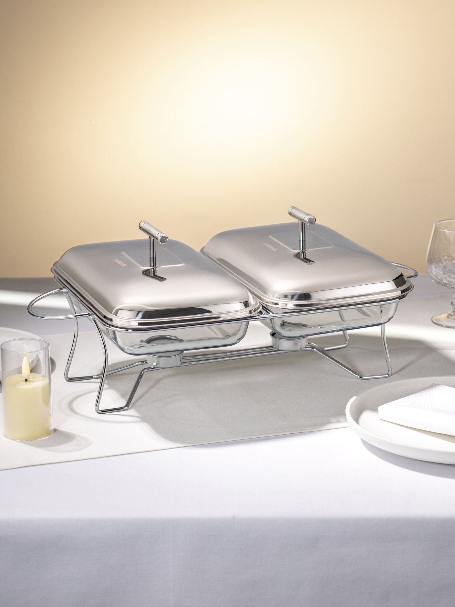 Мармит с подогревом ATTRIBUTE "INVITE" 1.6 x 2 л, 48 х 27.5 х 11.6 см, прямоугольный