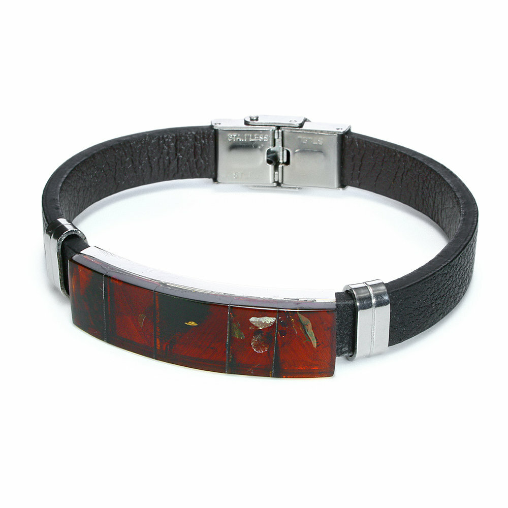 Браслет, янтарь