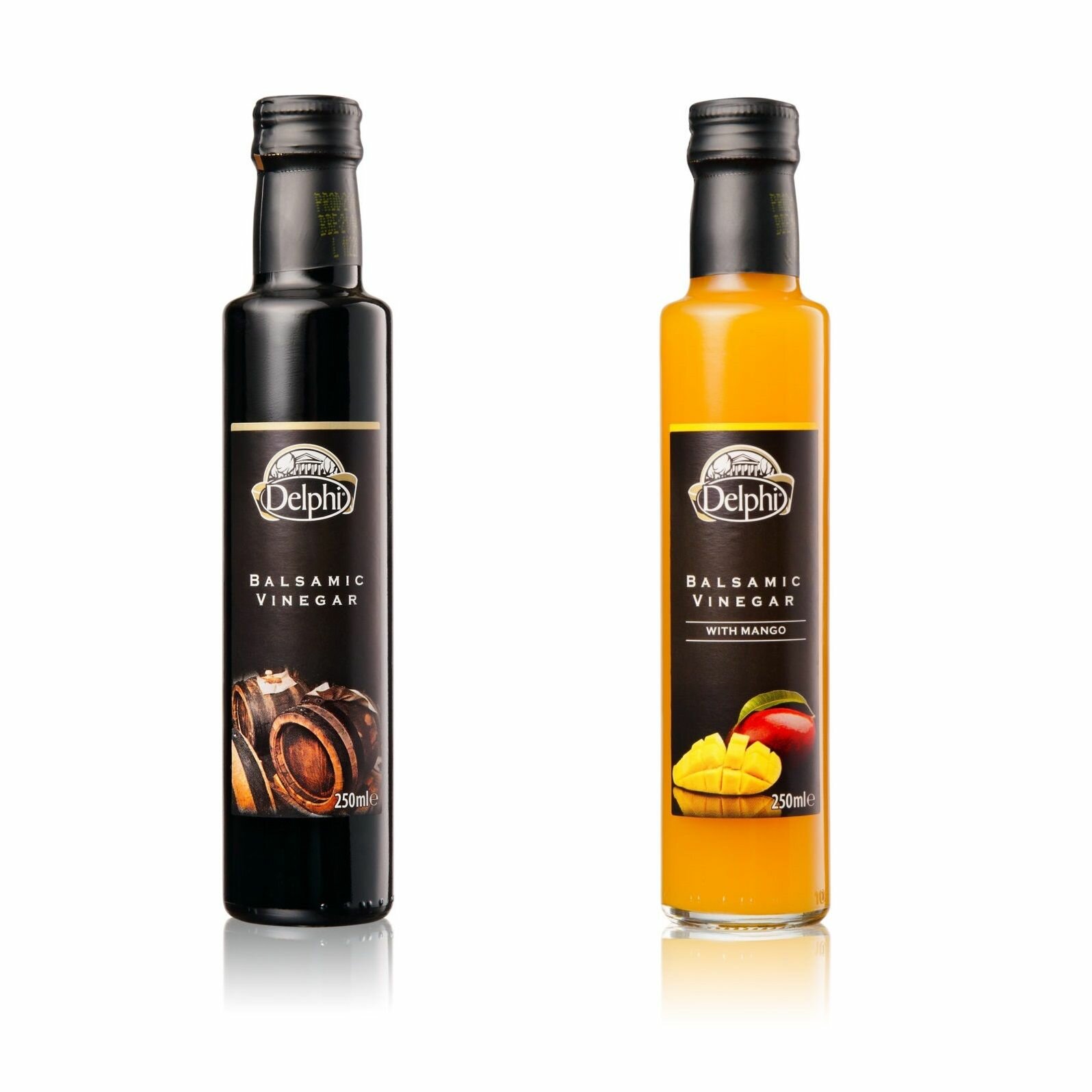 Набор бальзамических уксусов (классический, манго), Delphi, Греция, 250 мл х 2шт