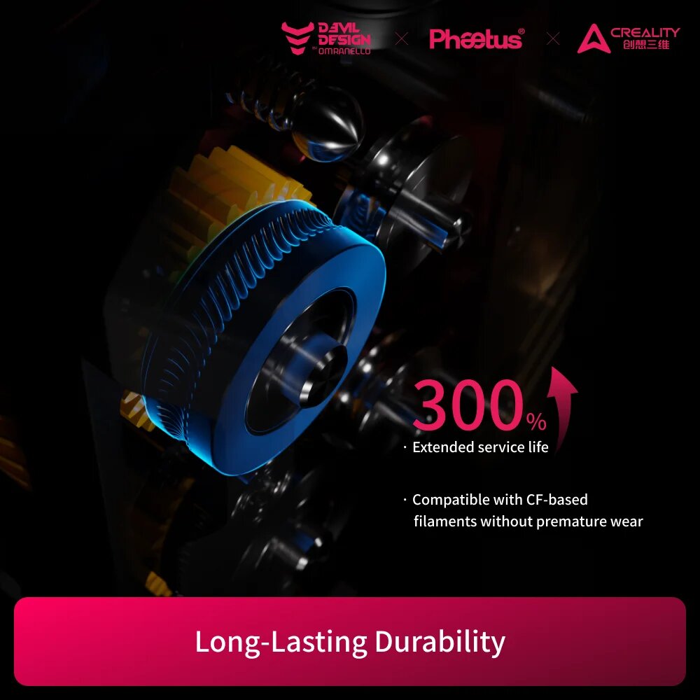 Экструдер Phaetus DXC 2 Extruder для K2, K2PRO, K2PLUS — фото 1