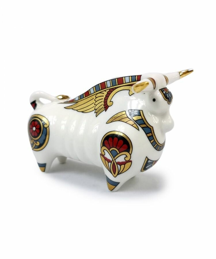 Фигурка фарфоровая бык коррида (малый). Коллекция стимпанк Россия.