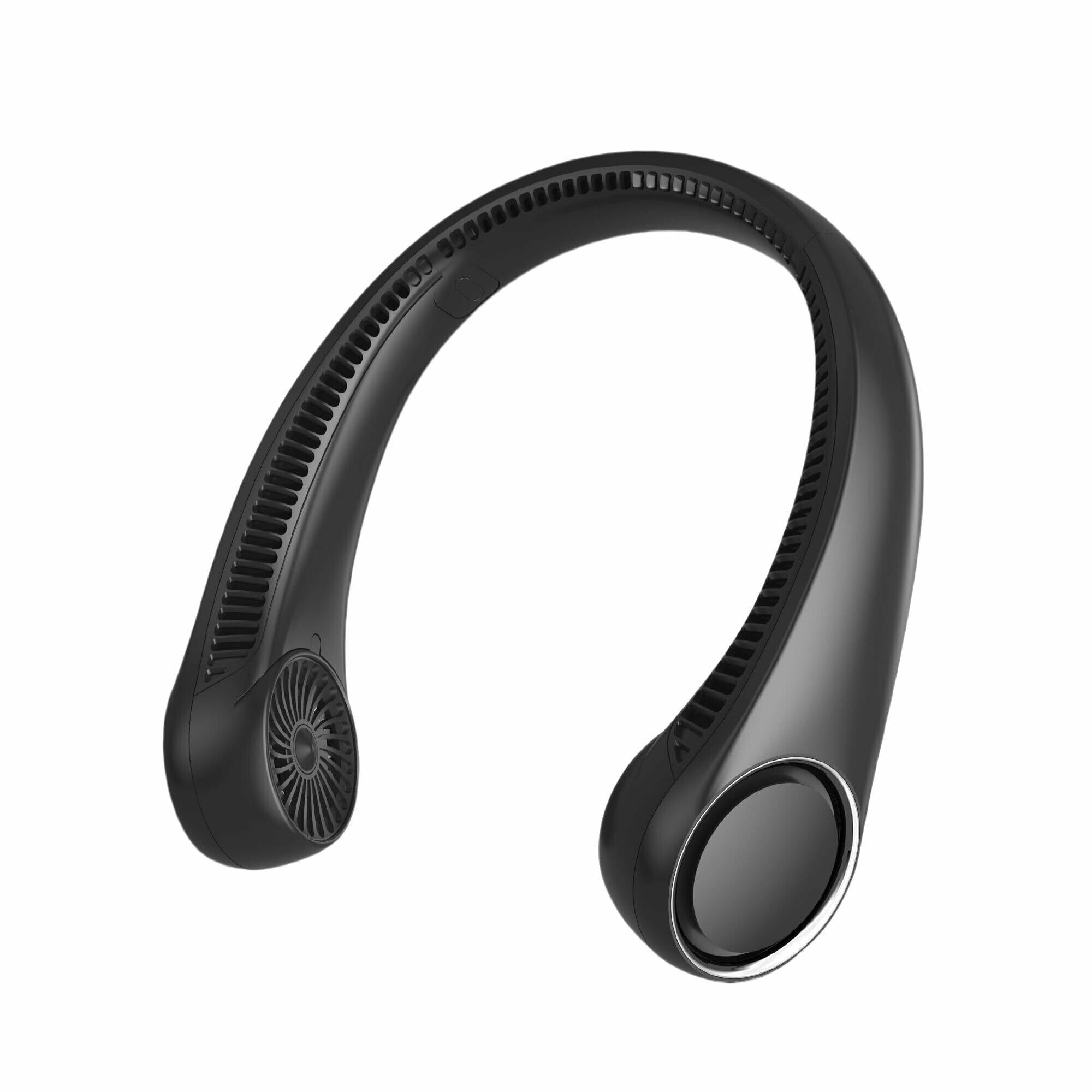 Портативный шейный вентилятор, безлопастной, без использования рук, персональный вентилятор с охлаждением на 360°