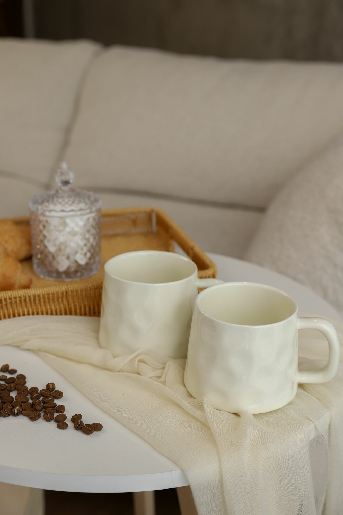 Кружки для чая и кофе, 550 мл, набор 2 штуки, керамика