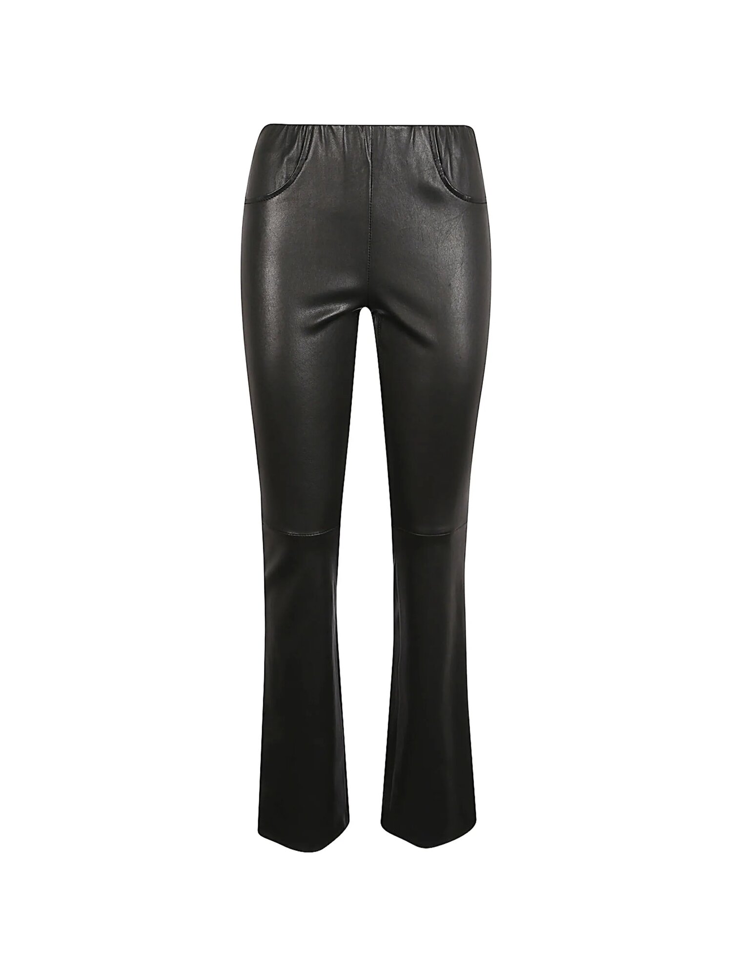 Брюки Flared leather trousers