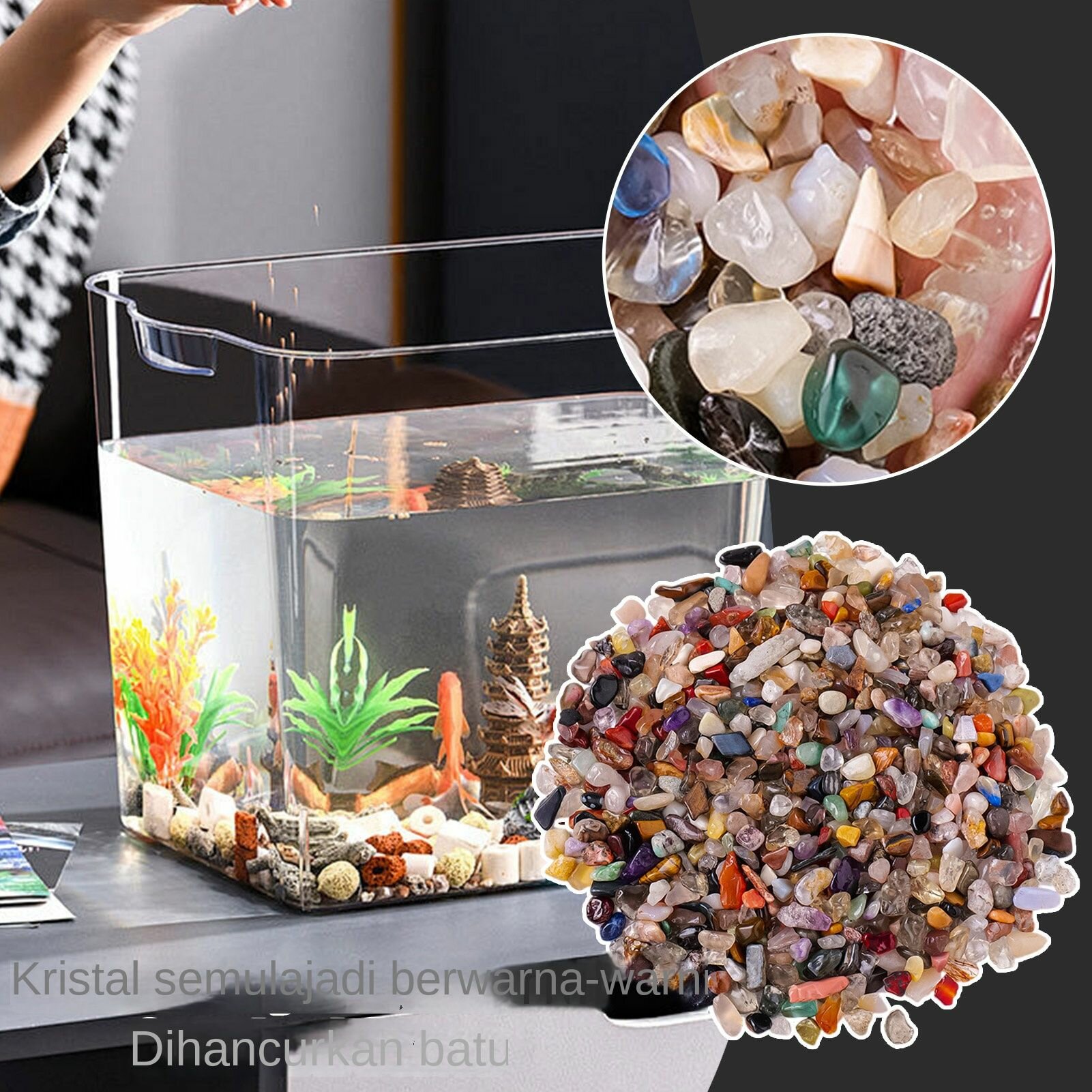 Декоративные Камни Натуральные Необработанные Красочные Необработанные Камни для Медитации