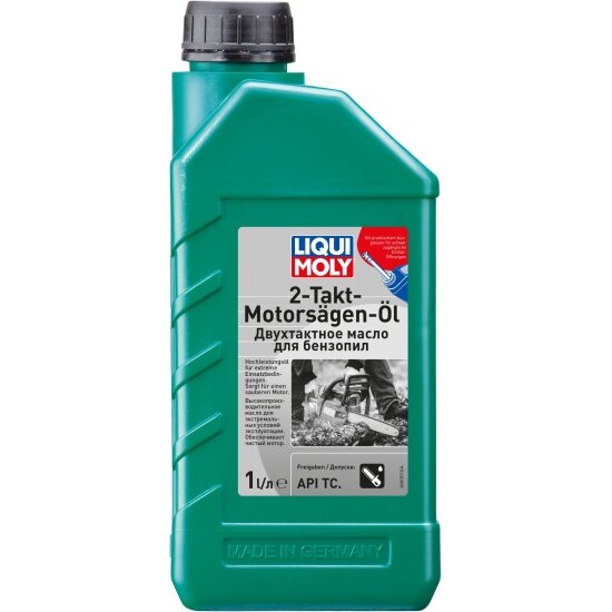 Моторное масло для 2-тактных бензопил и газонокосилок Liqui Moly 2-Takt-Motorsagen-Oil минеральное 1л