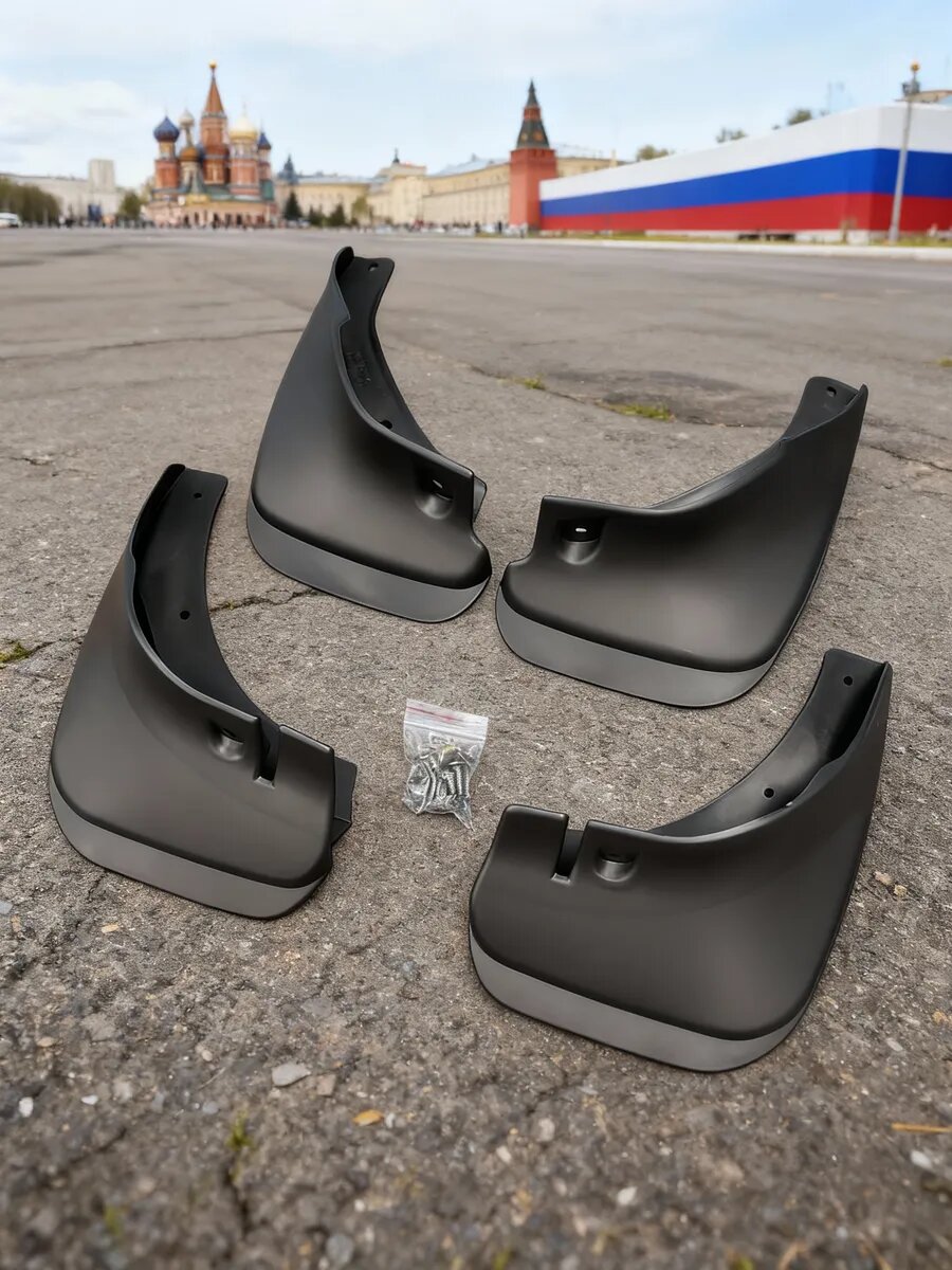 Для дождя и просёлков - брызговики для Toyota Corolla AE100G 1991-2002 универсал чёрные некрашеные точная посадка