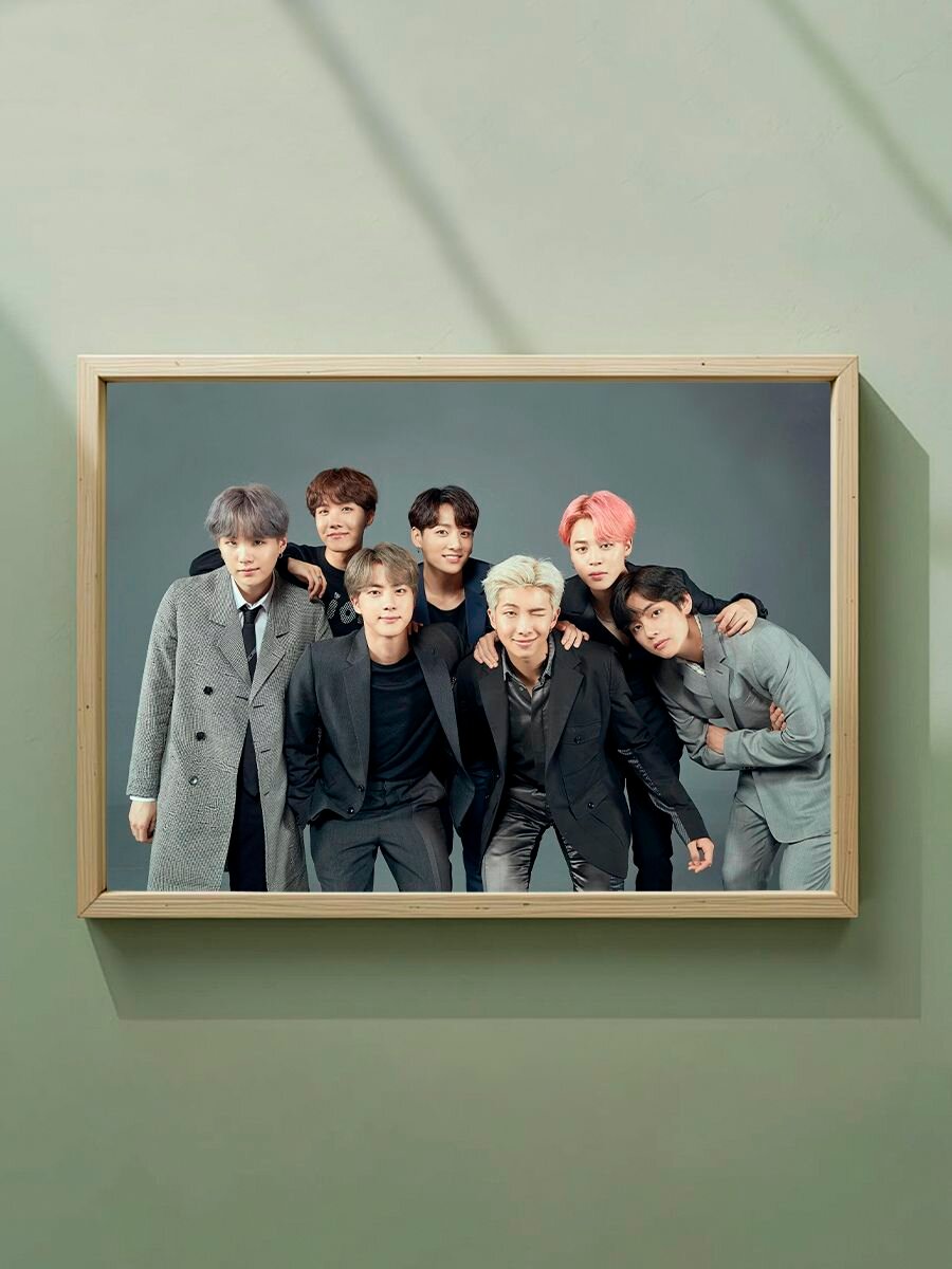 Постер, плакат на стену BTS K-Pop (А3)