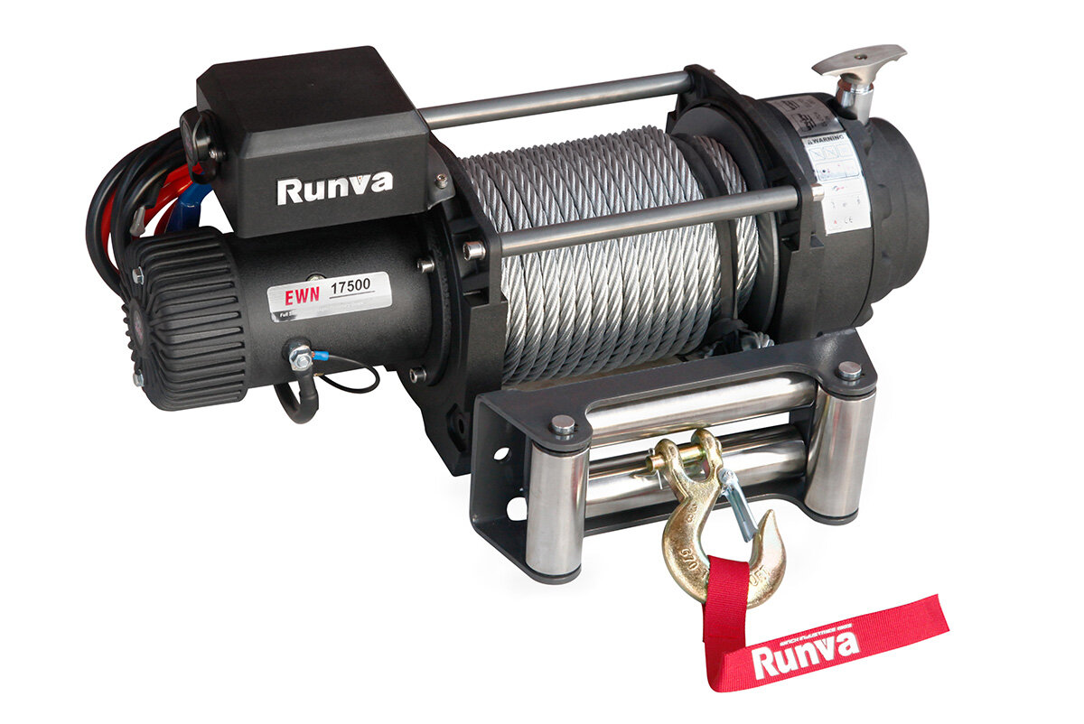 Лебёдка электрическая (индустр.) 24V Runva 17500 lbs 7960 кг арт. EWN17500U24V